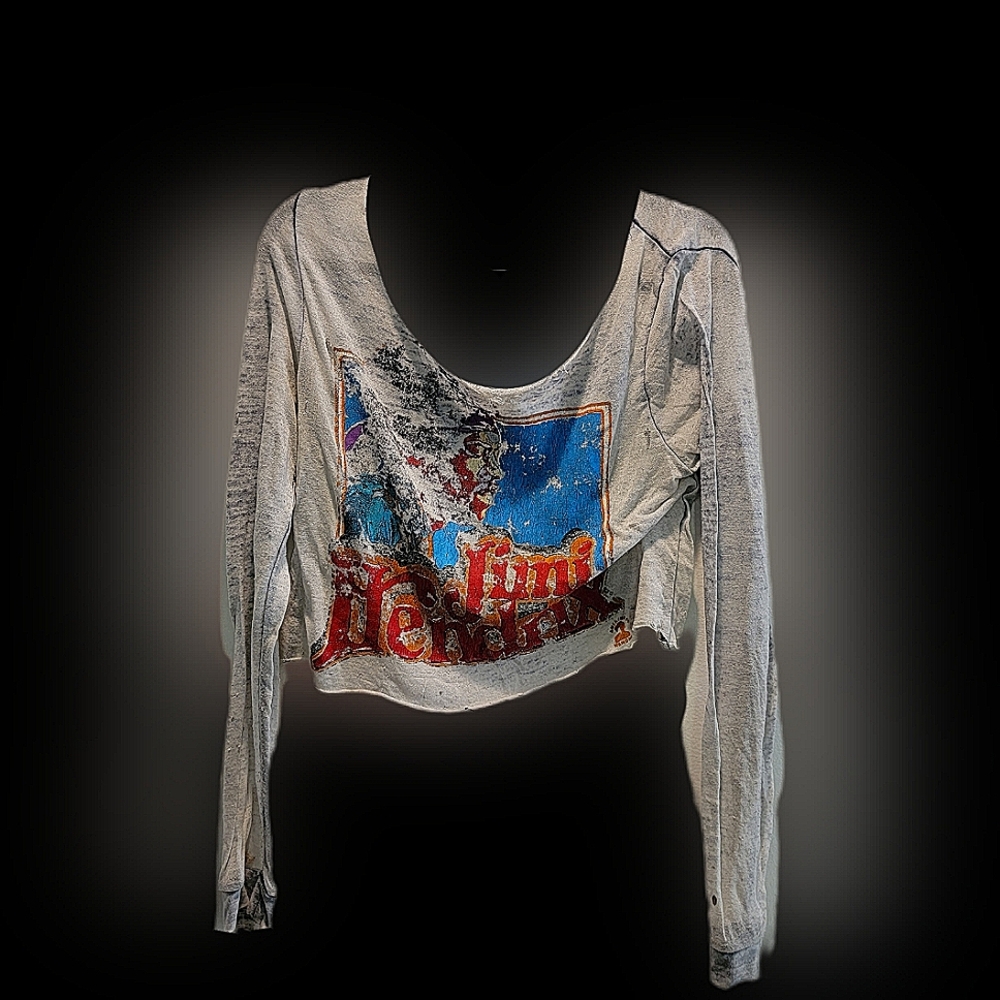 Vintage Buttery Soft Thrashed Jimi Hendrix Tee Size S… - Gem